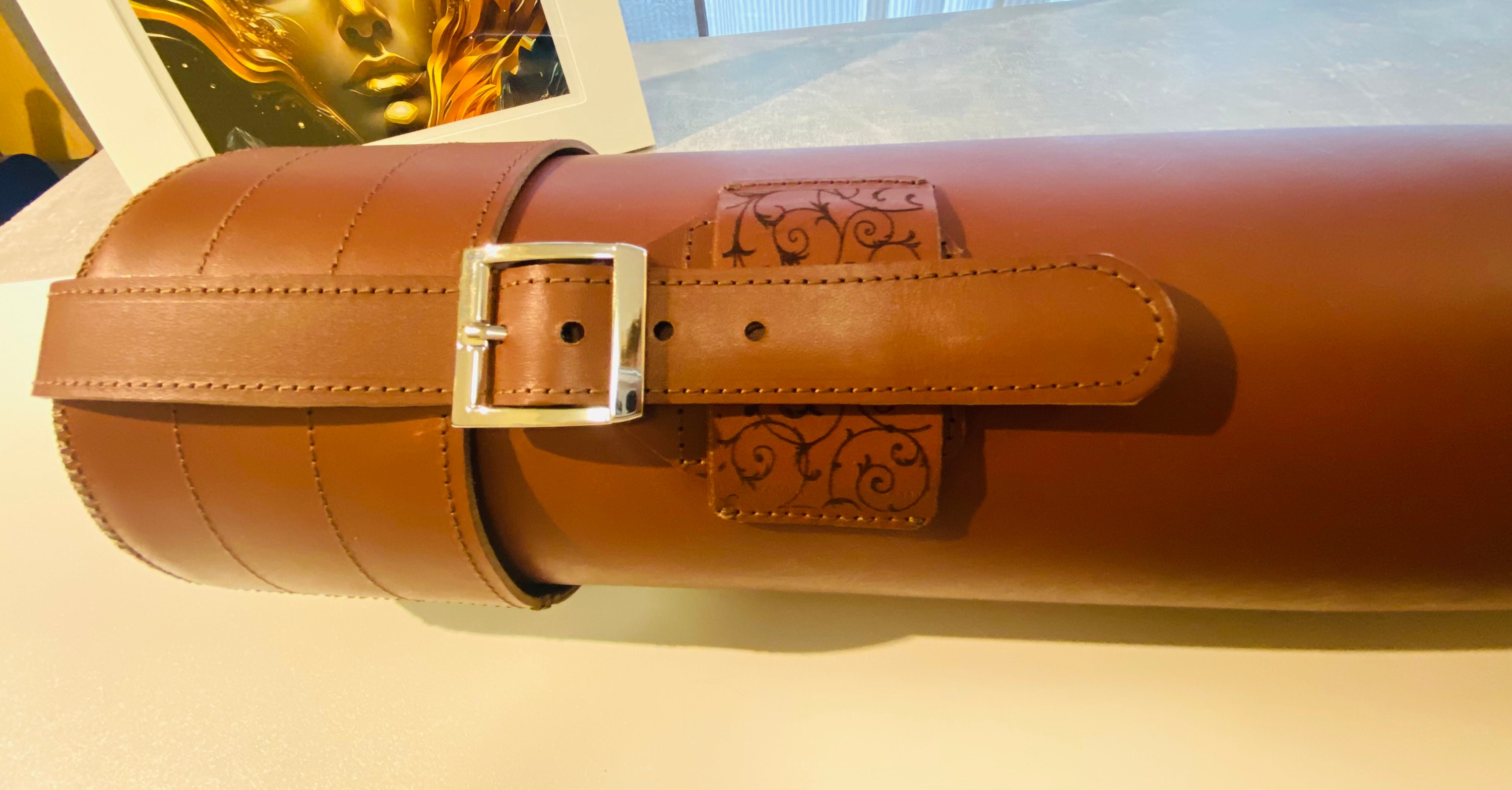 Document Tube11cm.leather Map Case.bag for Architects.vintage Tube Case ...