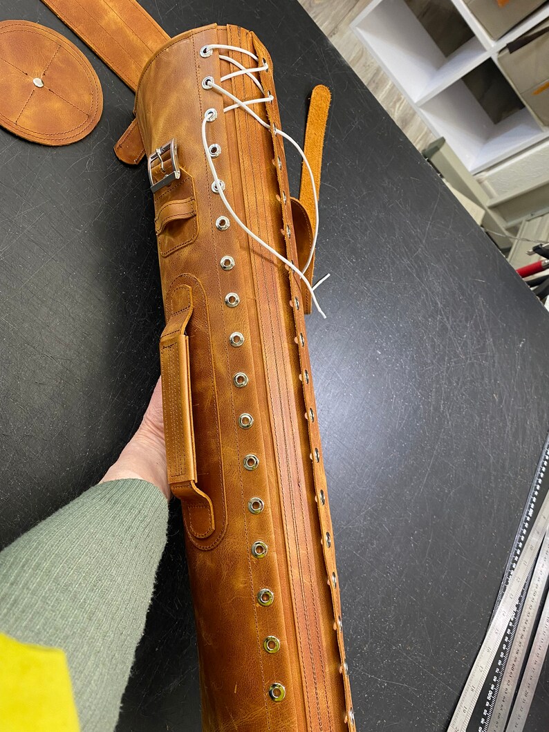 Document Tube11cm.leather Map Case.bag for Architects.vintage Tube Case ...