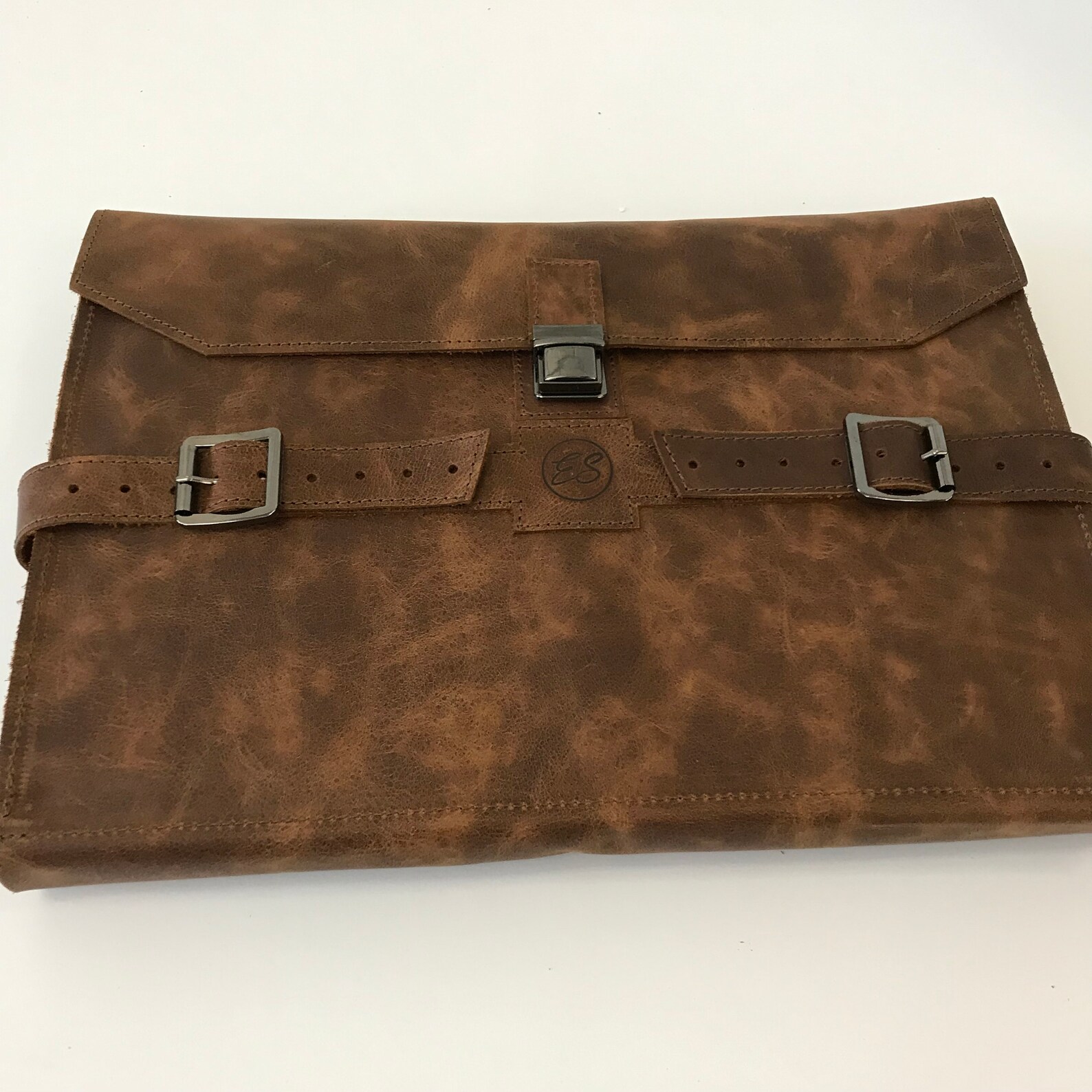 Leather Briefcase A4 Laptop Bag Folder Organizer Document Bag Organizer ...