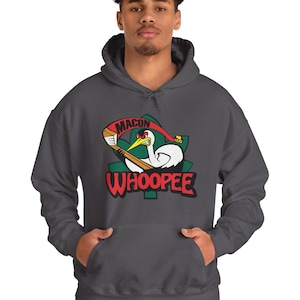 Macon Whoopee Retro Hockey Hooded Sweatshirt - Old Time Hockey Hoody - Etsy