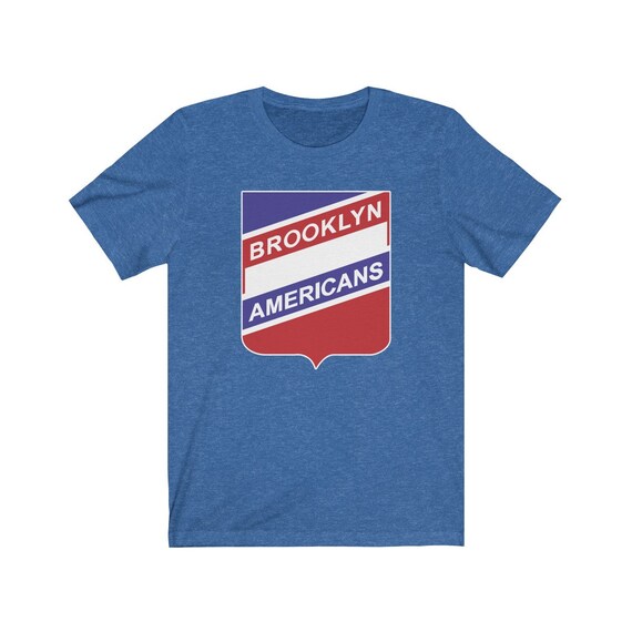 Brooklyn Americans With Outline Logo Retro Hockey T-shirt - Etsy