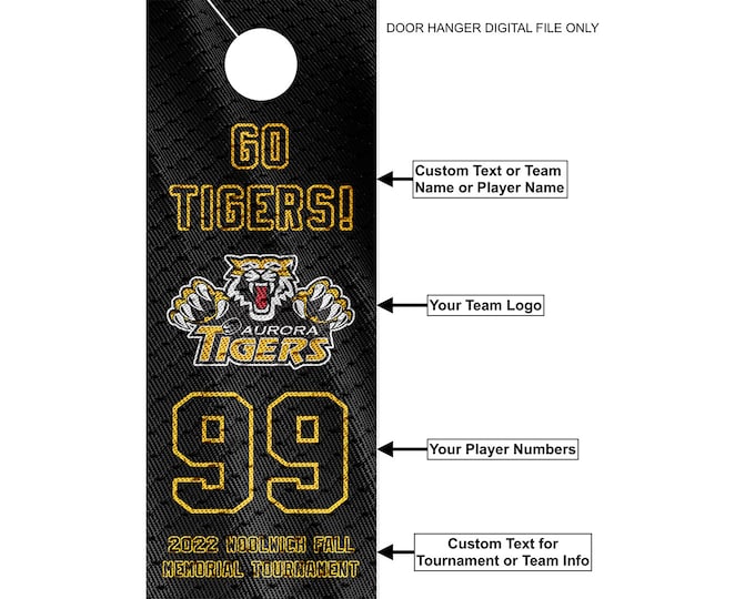 DIGITAL FILE Custom Sports Tournament Sign Hockey Player Hockey Decor ...