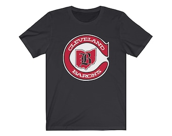 Vintage Retro Cleveland Barons T-shirt With Faded Logo - Mens Old Time ...
