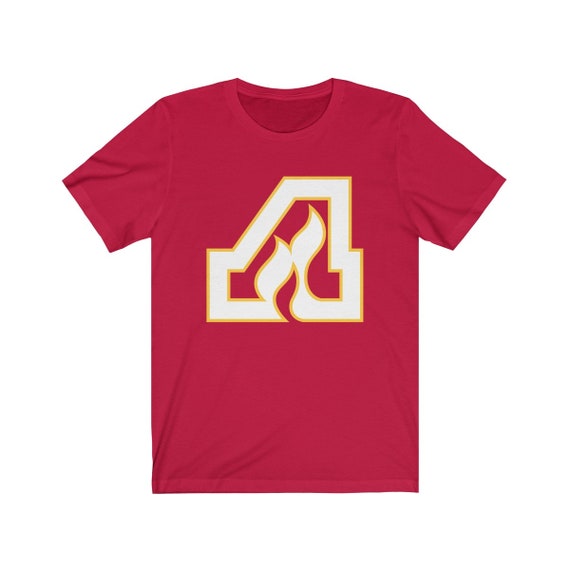 Mens Atlanta Flames Throwback Hockey Tee T-shirt - Etsy