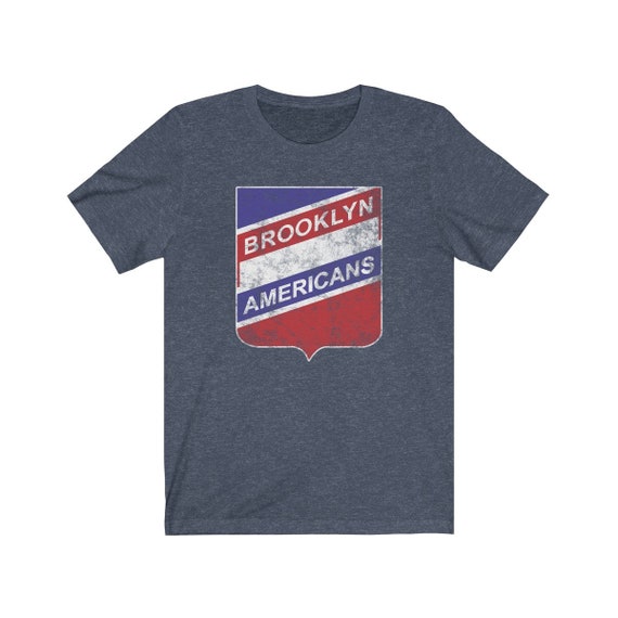 Brooklyn Americans Faded Logo Retro Hockey T-shirt Mens Old - Etsy