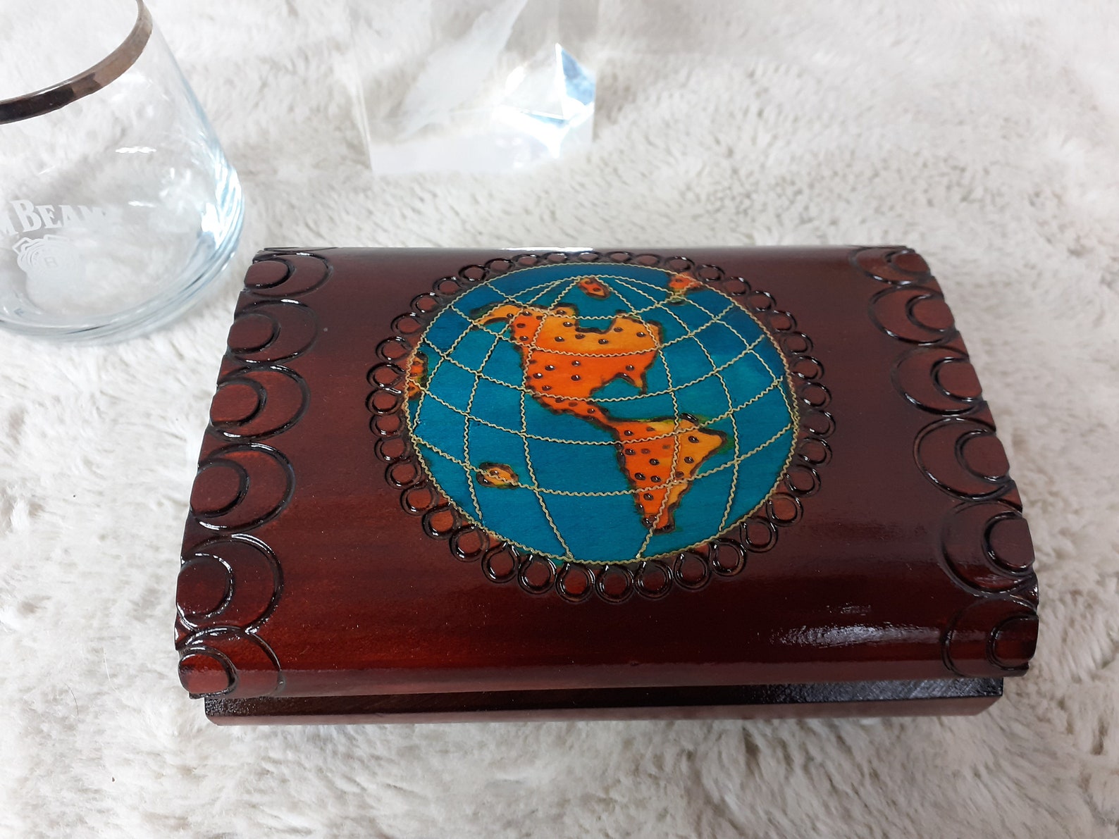 Decorative Elegant Wooden Cigar Box for Small Cigars up to 5.3 | Etsy