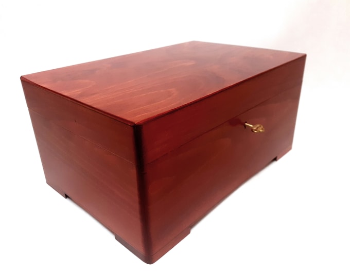 Decorative Box Walnut and Mahogany Box Valet Box Keepsake Box - Etsy UK