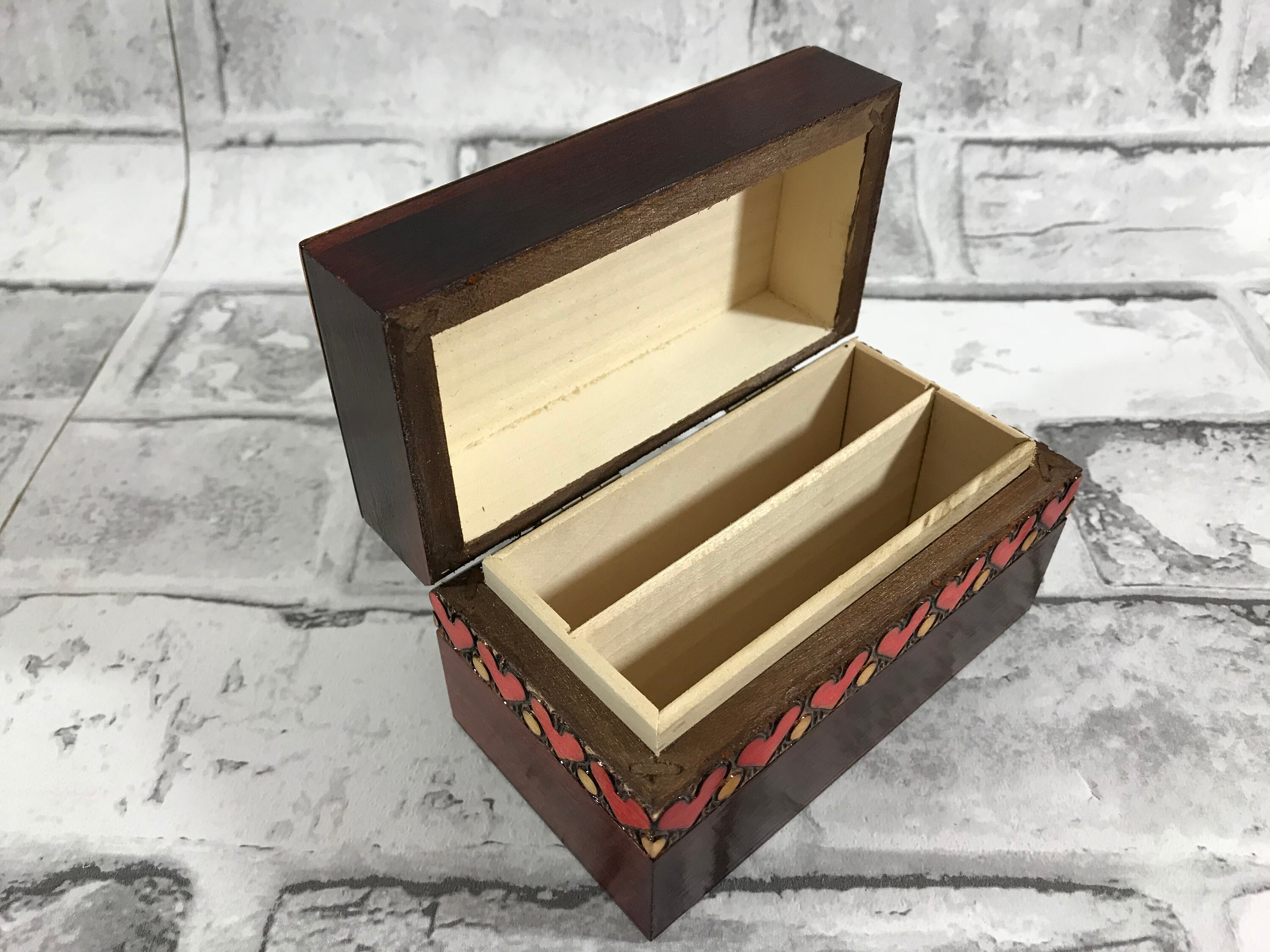 Playing Cards Decorative Wooden Box Playcards Box Handmade - Etsy