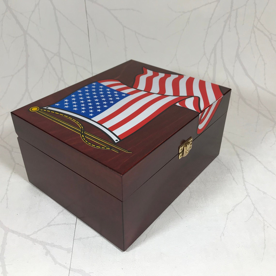 American Flag Box Independence Day Box 4th of July Box | Etsy