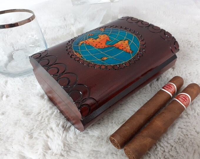 Rustic Cigar Box, Groomsmen Cigar Box, Best Man Gift, Wooden Cigar Box ...