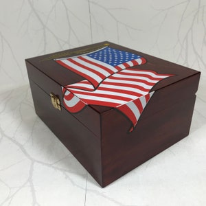 American Flag Box, Independence Day Box, 4th of July Box, Elegant High ...
