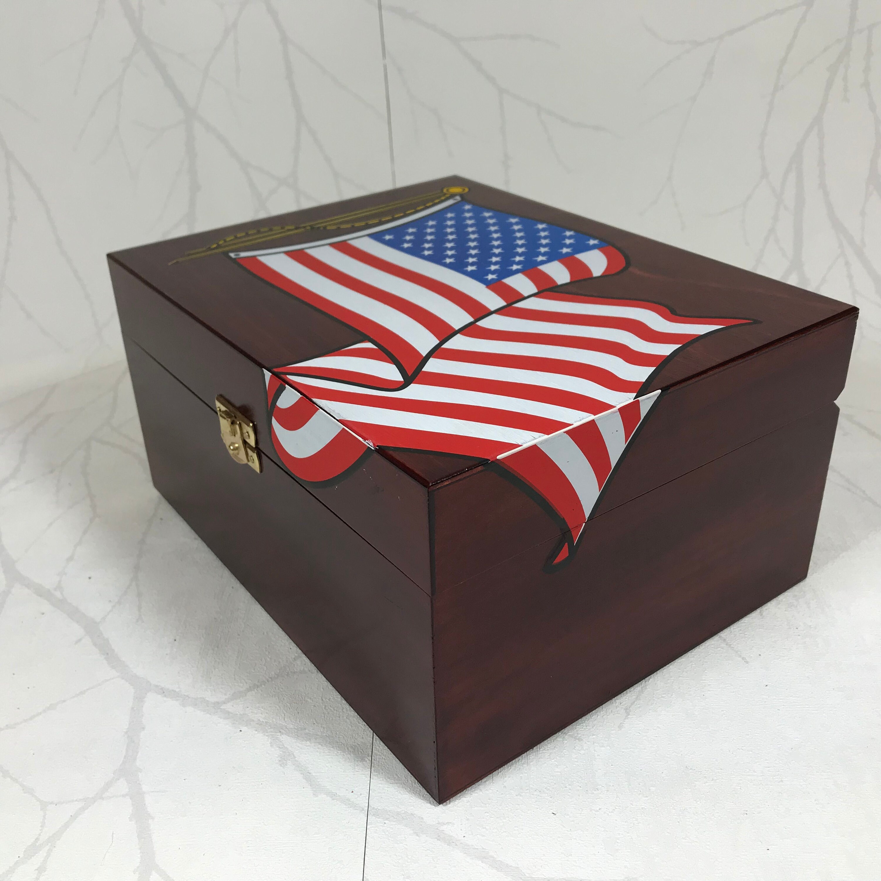 American Flag Box, Independence Day Box, 4th of July Box, Elegant High ...