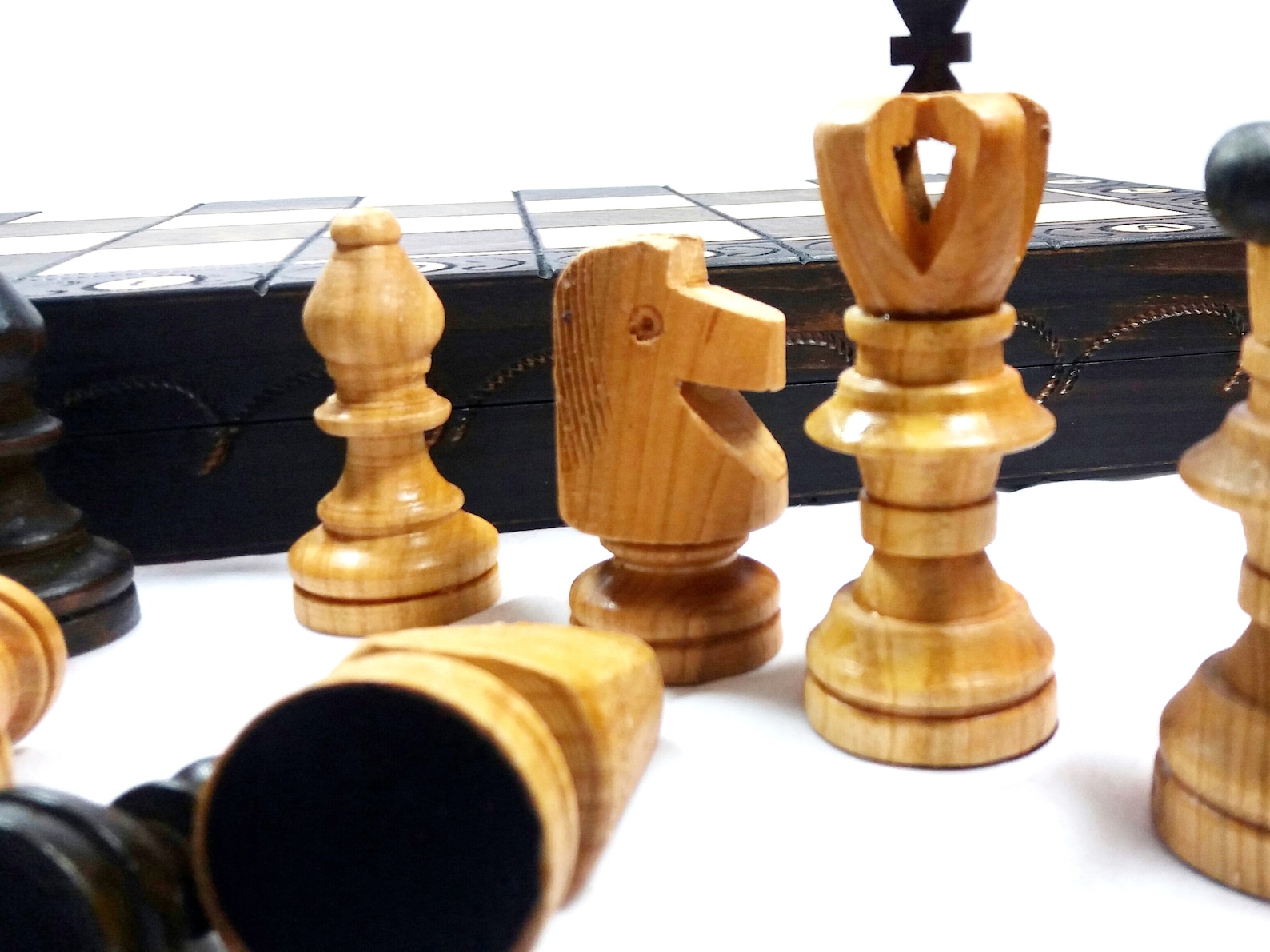 Very Big Large 54 Cm Hand Crafted Wooden Chess Set Model - Etsy