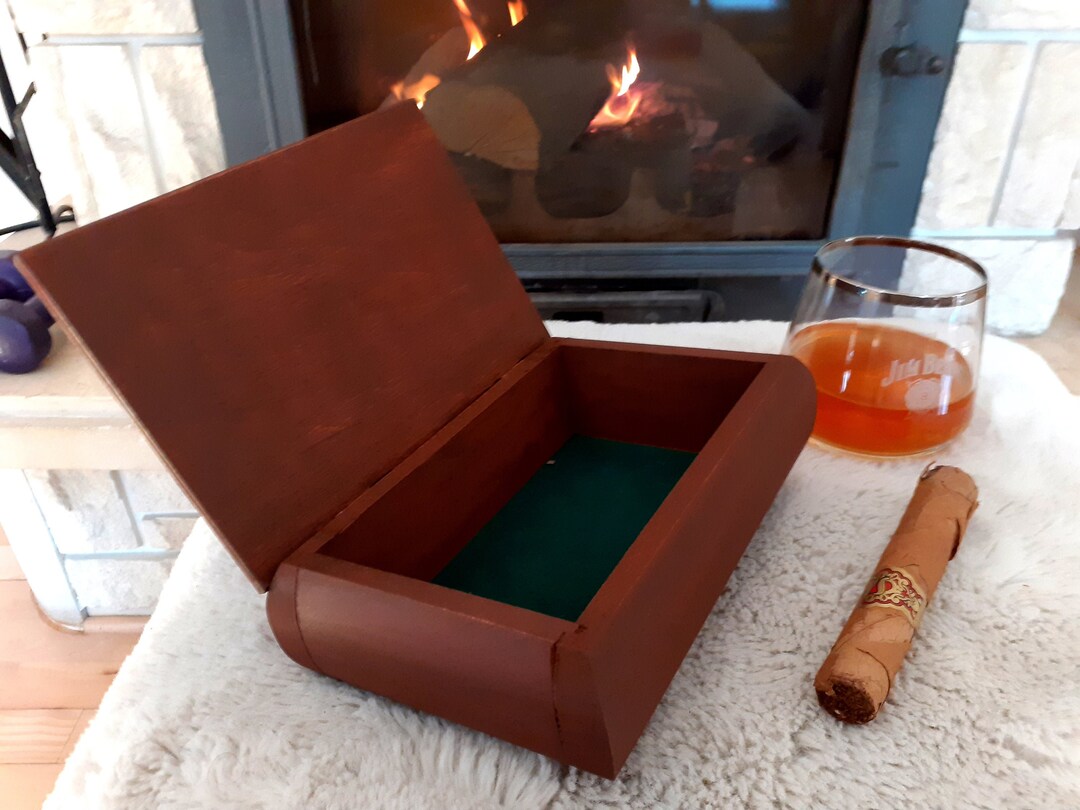 Rustic Cigar Box, Groomsmen Cigar Box, Best Man Gift, Wooden Cigar Box ...