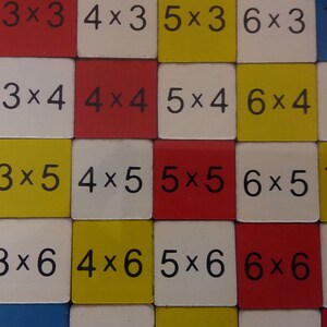 Multiplication Table Puzzle, Number Puzzle, Educational Puzzle ...
