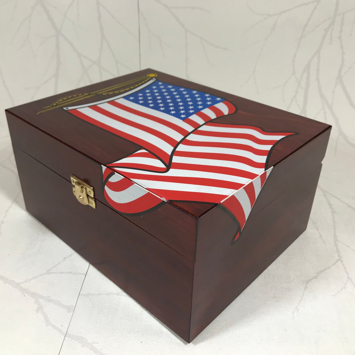 American Flag Box Independence Day Box 4th of July Box - Etsy