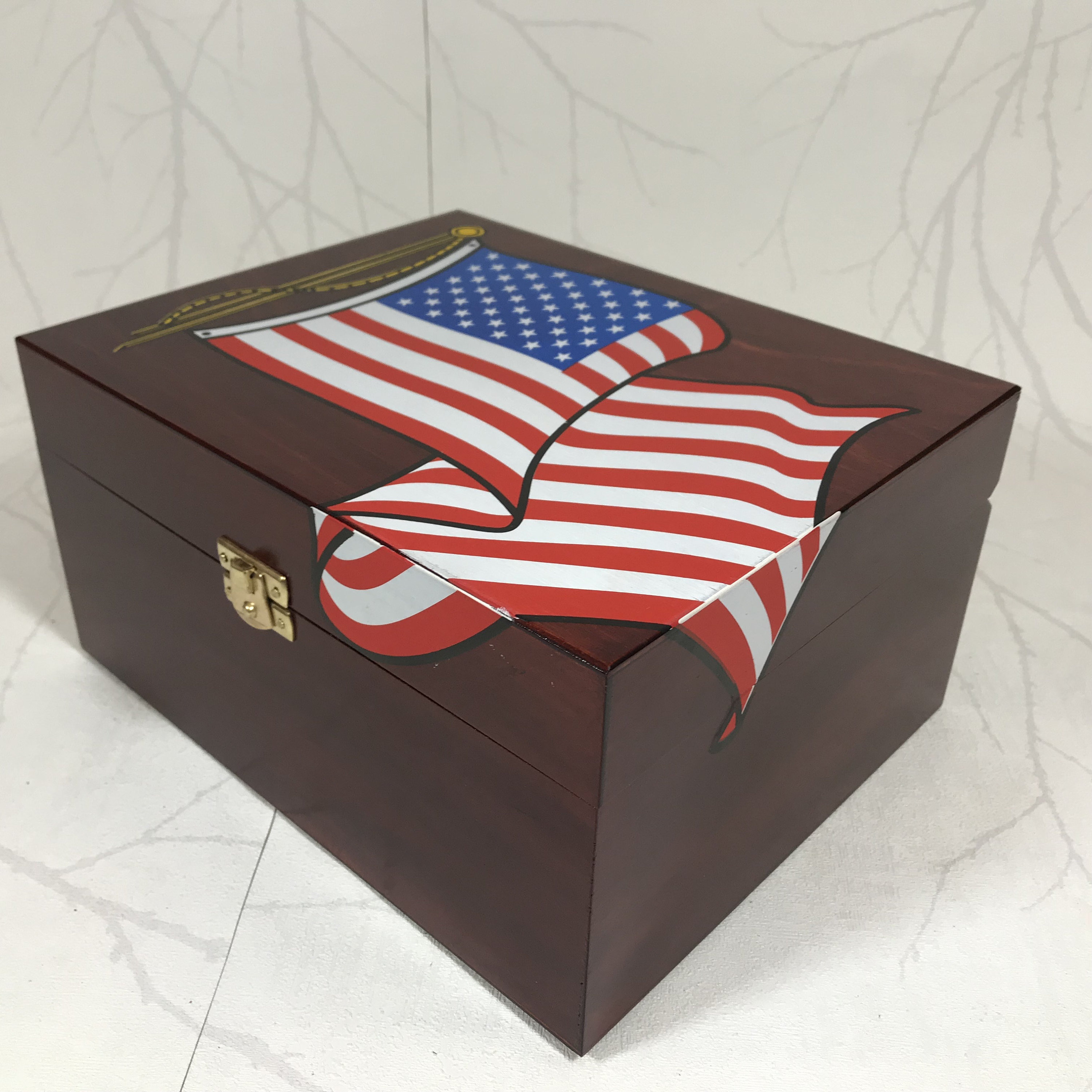 American Flag Box Independence Day Box 4th of July Box | Etsy