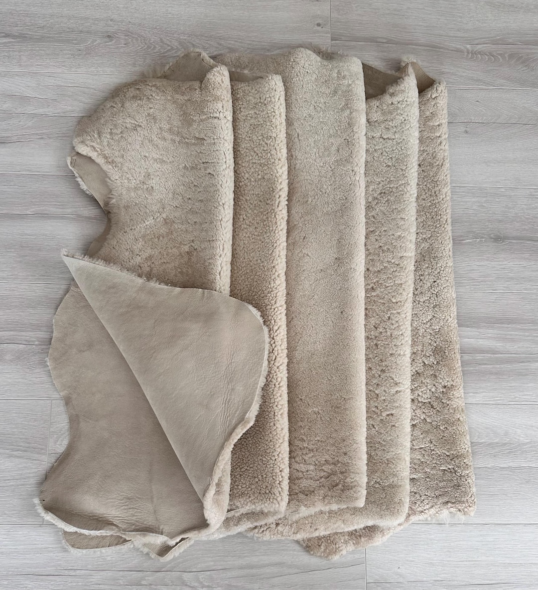 Set of 5.genuine Australian Sheepskin,upholstery Sheepskin Fur,short ...
