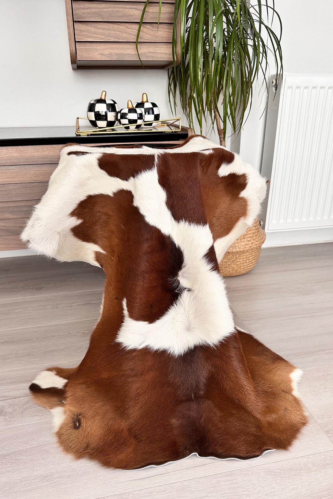 Camel White Natural Calfskin Rug,genuine Cowhide Area Rug,calfskin ...
