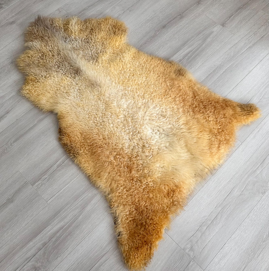 Gotland Sheepskin Natural Sheepskin Tanned Handmade Sheepskin.curly ...