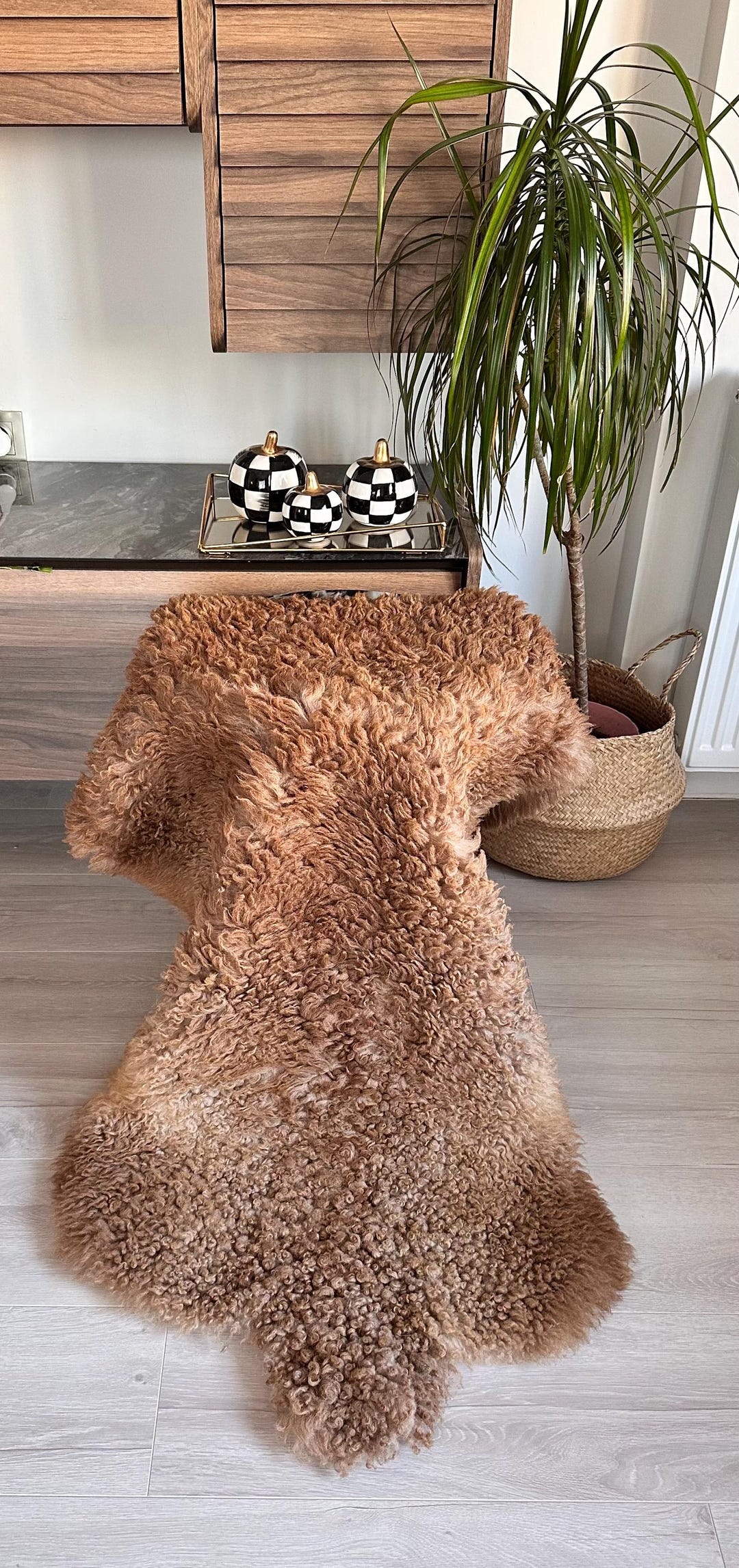 Camel.natural Sheepskin Tanned Handmade Sheepskin.curly Sheepskin ...