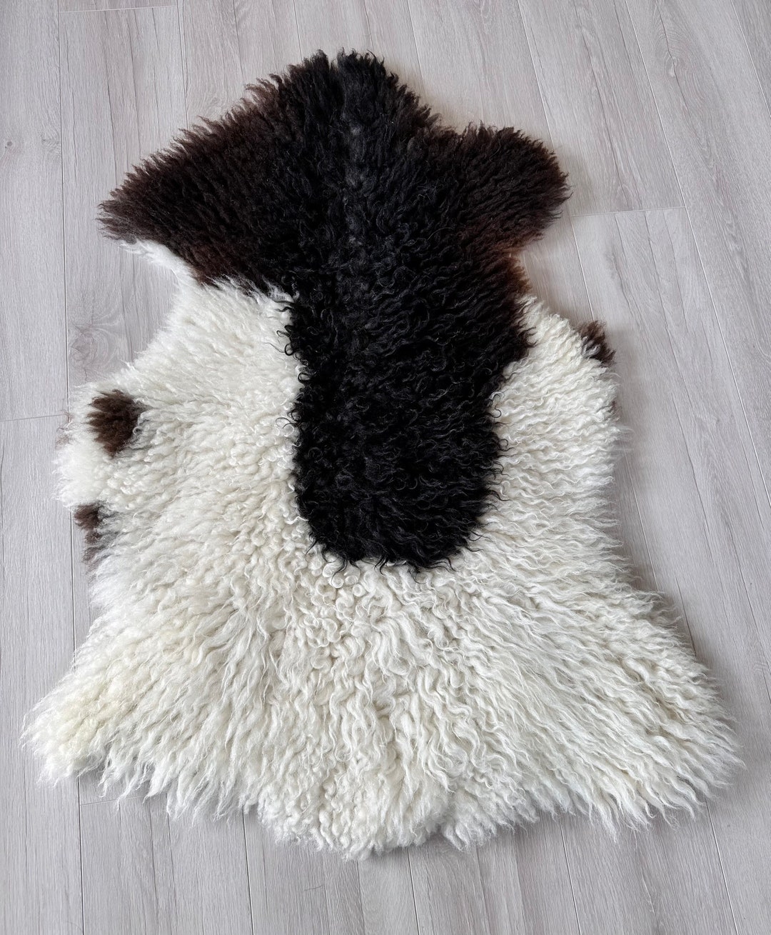 Natural Sheepskin.curly Sheepskin Natural Tanned Handmade Sheepskin Rug ...