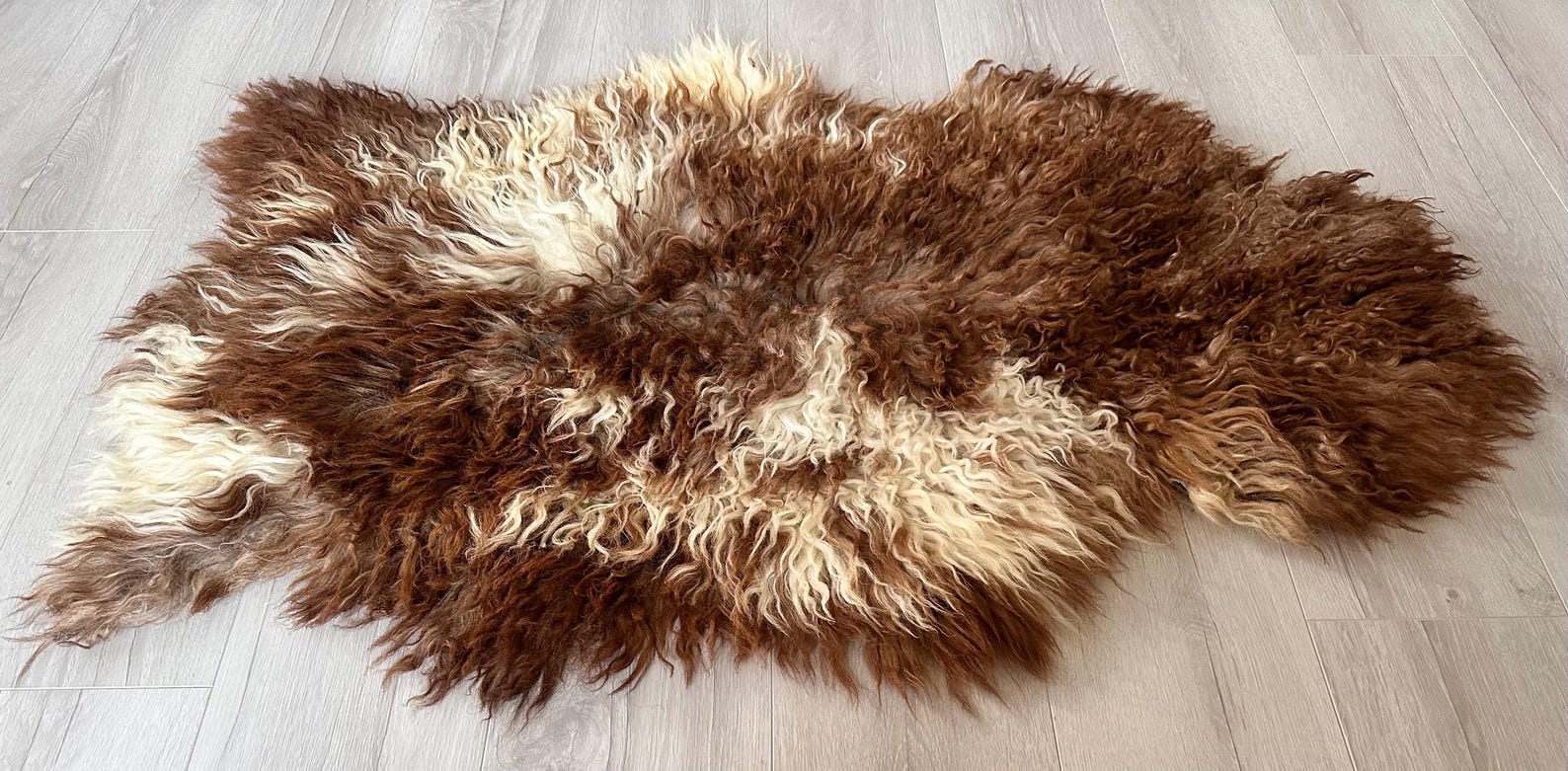 Gotland Sheepskin.curly Sheepskin Natural Tanned Handmade Sheepskin ...