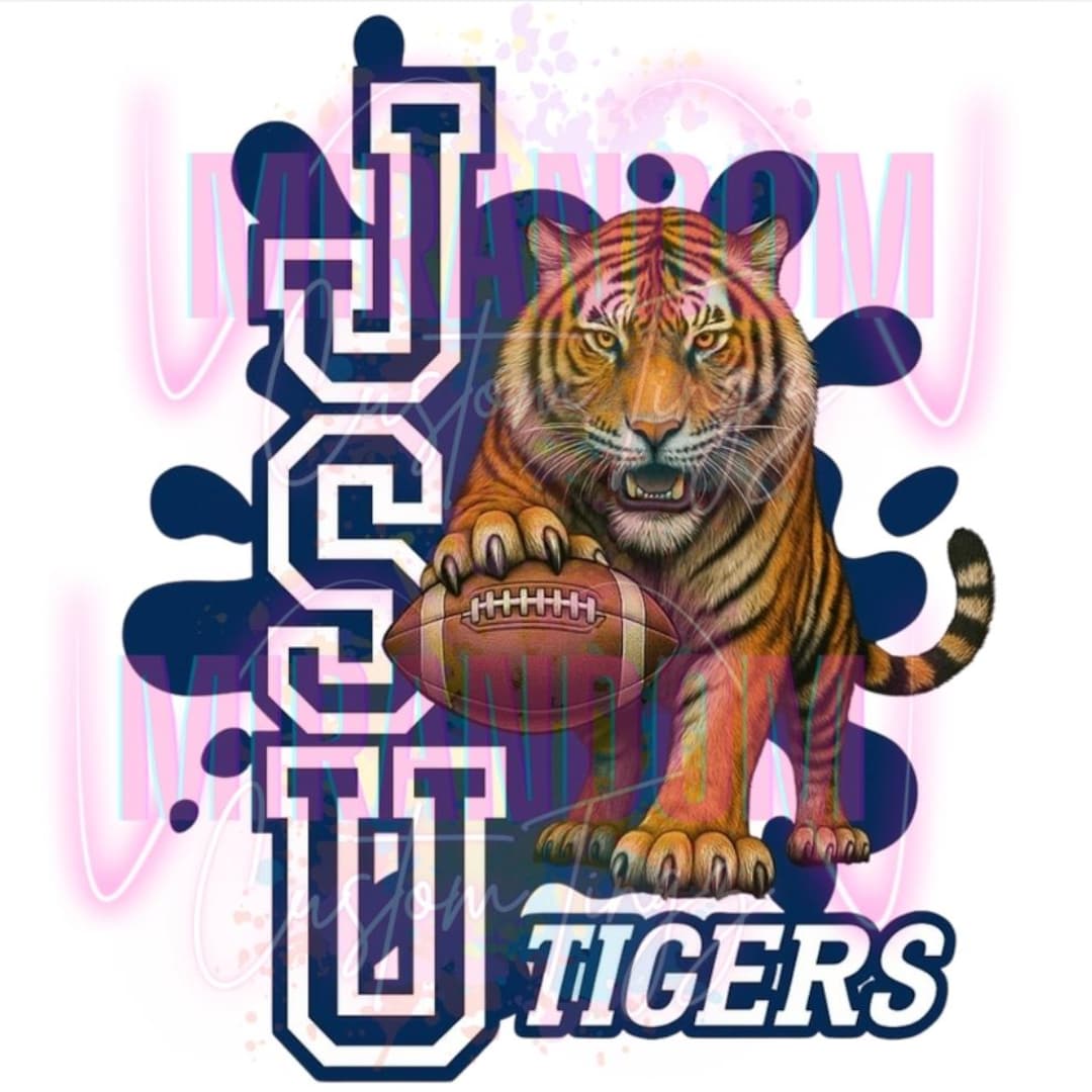 JSU Tigers Jackson State Navy Splat - Etsy