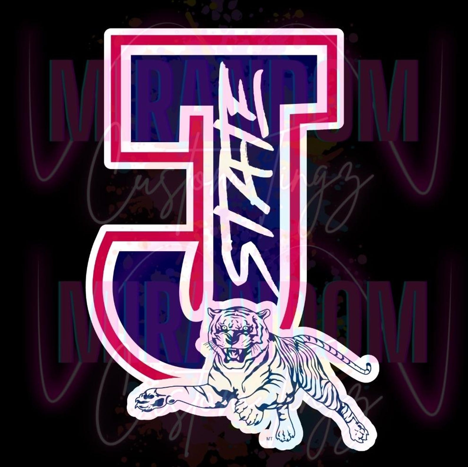JSU Tigers Jackson State Big J - Etsy