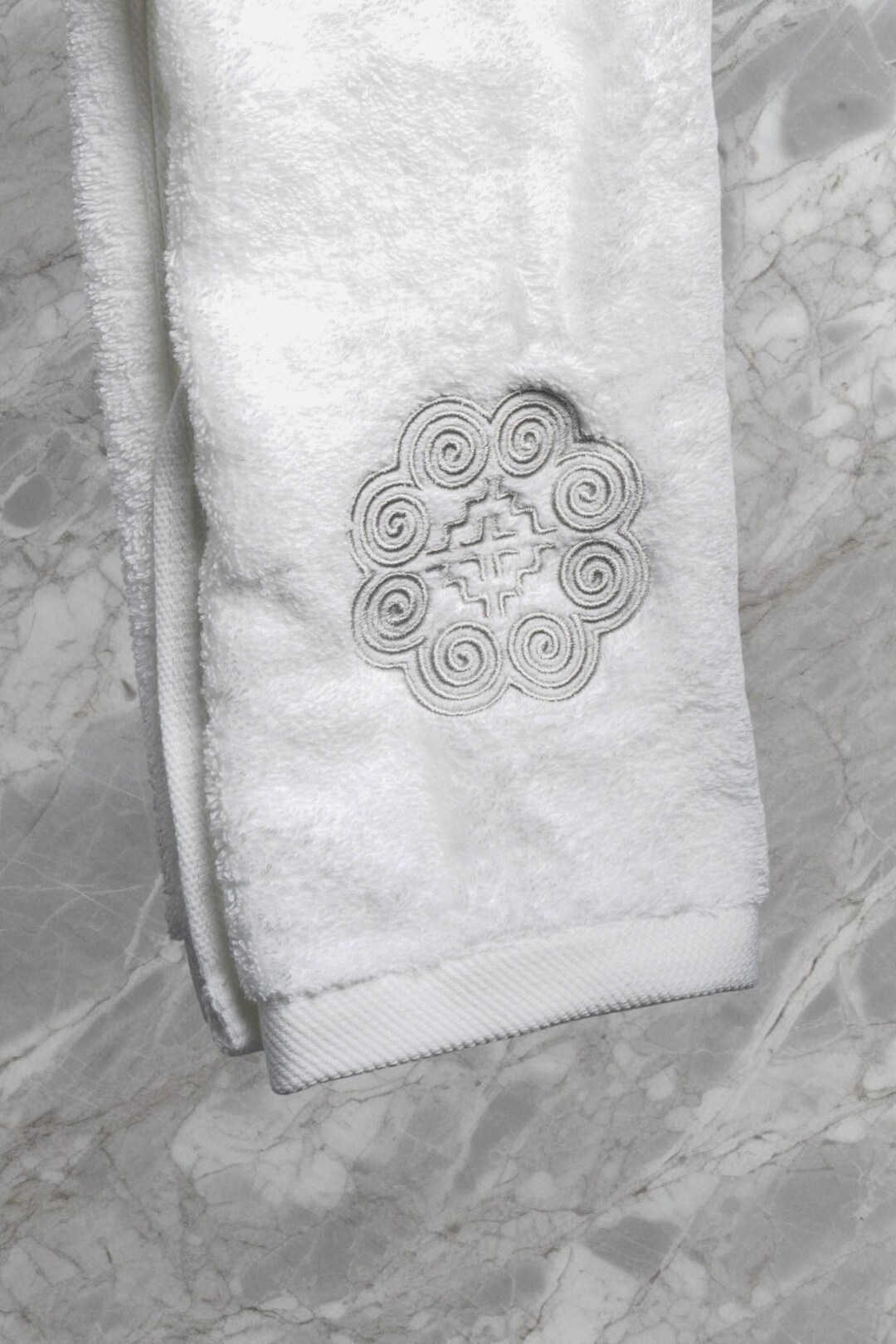 Hmong Design Bathroom Hand Towel Elephant Footprint Home Decor Bathroom ...
