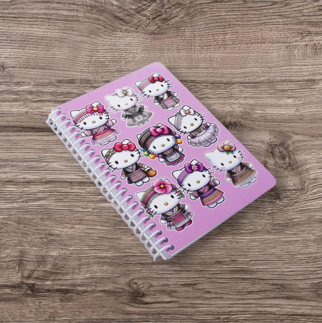 5x7 Hmong Design Hello Kitty Notebook College Ruled Lined Paper 100 ...