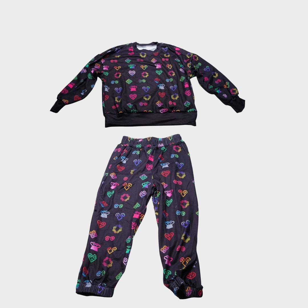 2 Piece Hmong Design Kids Outfit Rainbow Design Gift for Kids Toddlers ...