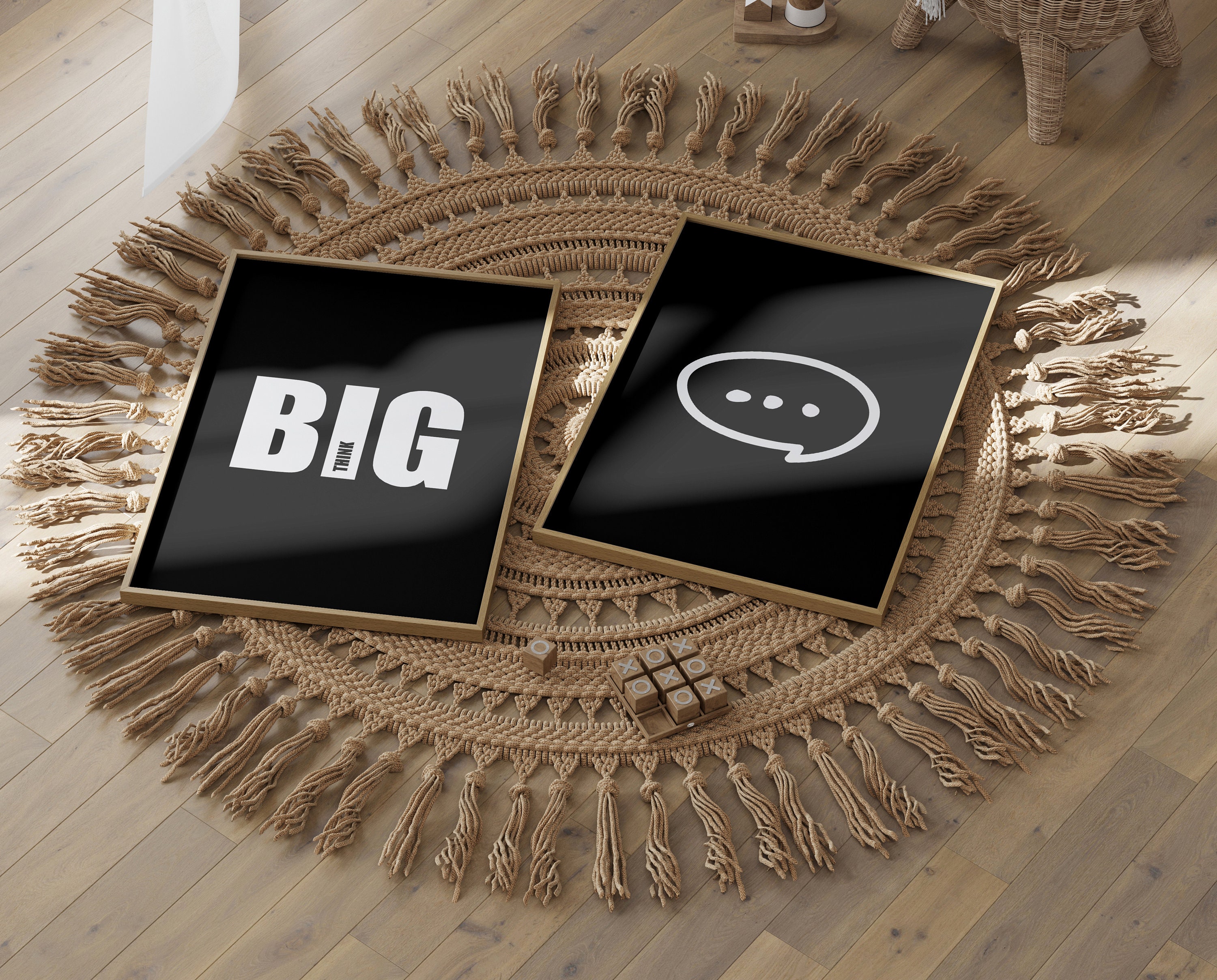 2 Quote Poster Big Think Minimalism Art Print Maximalist Poster Black ...