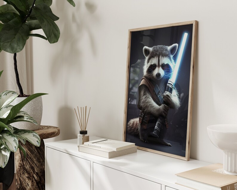 Digital Poster, Fan Art, Racoon From Rebellion, Print, Racoon, Bring ...