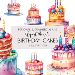 Commercial Use Birthday Cakes With Candles Clipart Transparent PNG ...