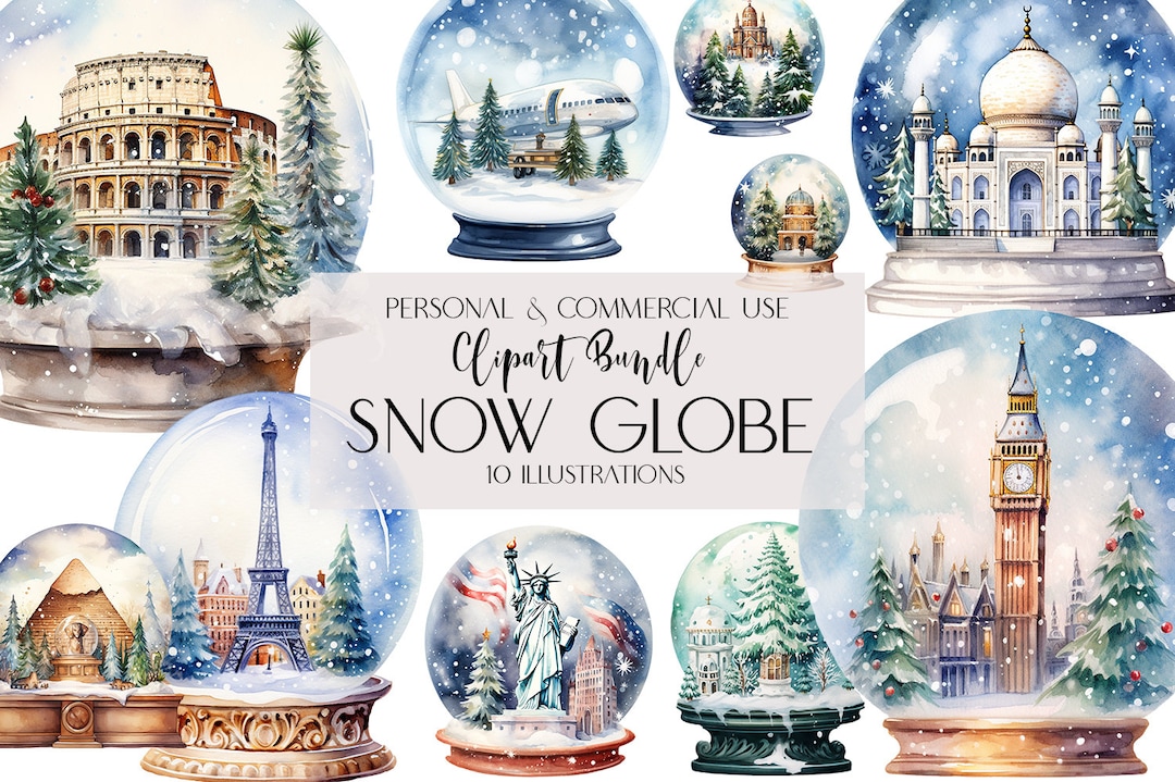 Commercial Use Travel Snow Globe Png Christmas Time in London Clipart ...