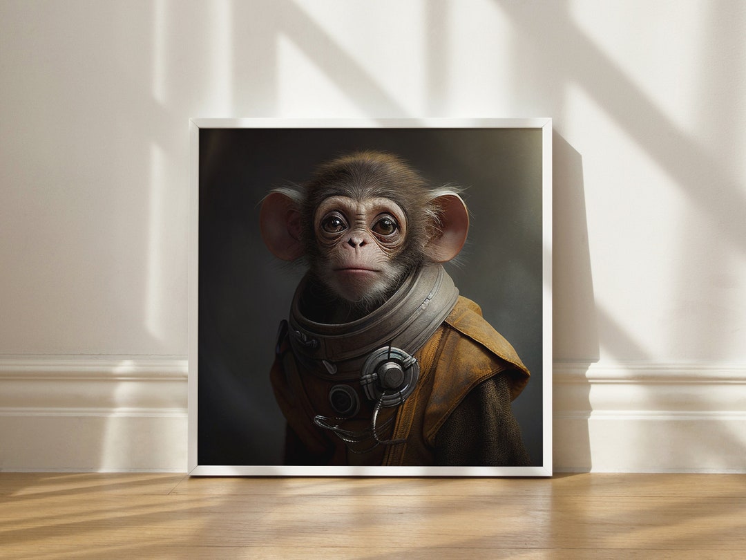 Digital Poster, Monkey From Space, Fan ART Print, Jeda Jocko, Pop ...