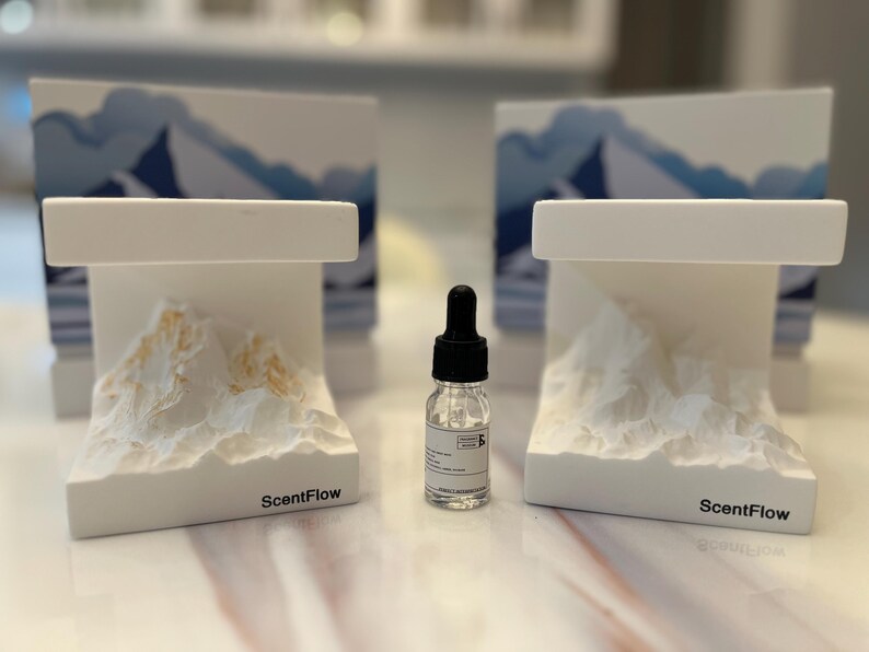 Snow Mountain Aroma Stone Diffuser Lamp, Handmade Stone Diffuser, Air ...