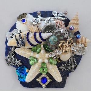 Extra Large Shell Fridge Magnets, Handmade Starfish Decor, Coastal ...