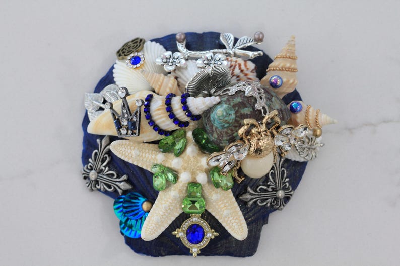 Extra Large Shell Fridge Magnets, Handmade Starfish Decor, Coastal ...