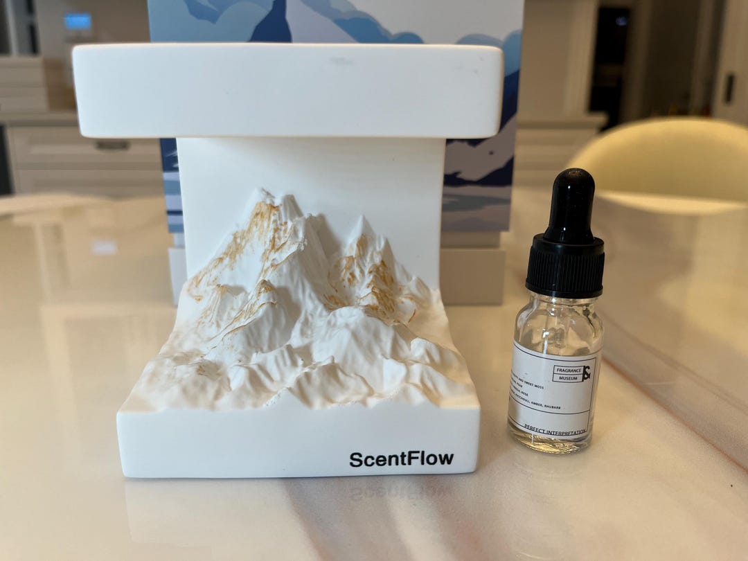 Snow Mountain Aroma Stone Diffuser Lamp, Handmade Stone Diffuser, Air ...