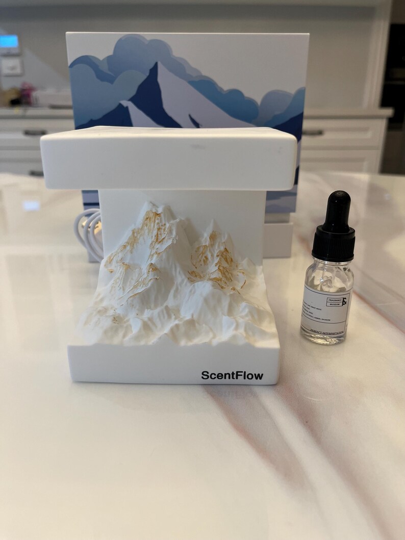 Snow Mountain Aroma Stone Diffuser Lamp, Handmade Stone Diffuser, Air ...
