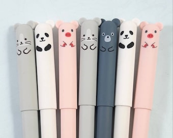Cute Kawaii Pen, Erasable Pen,animal Pen, Panda Pen, Pig Pen, Animal ...