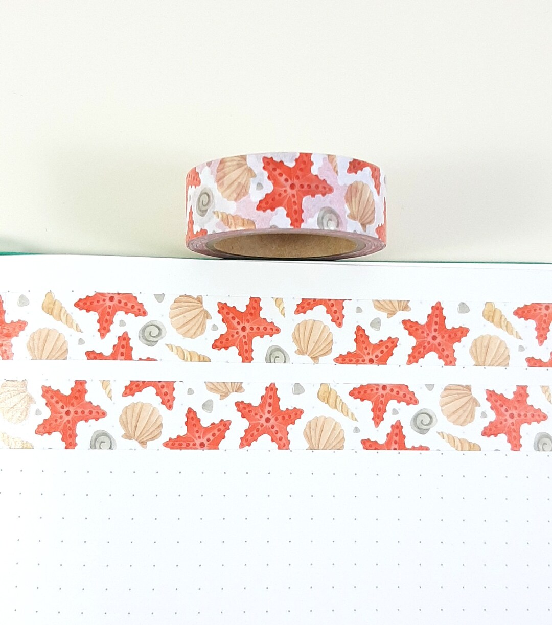 Shell Washi Tape, Starfish Washi Tape, Seaside Beach Decorative Tape ...