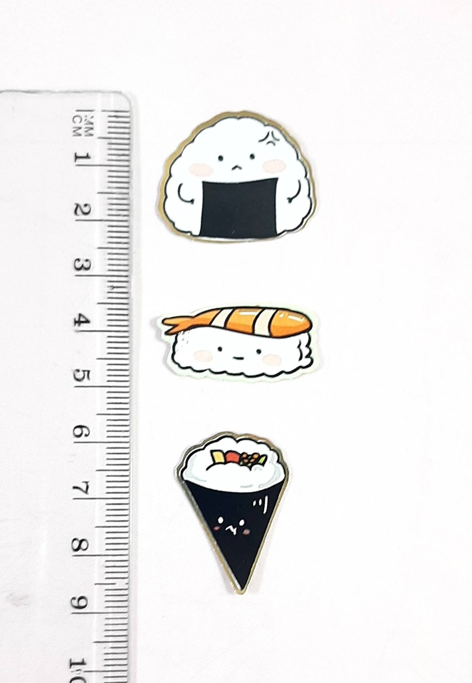 Cute Rice Ball Sticker Set Sushi Sticker Set Kawaii Stickers - Etsy