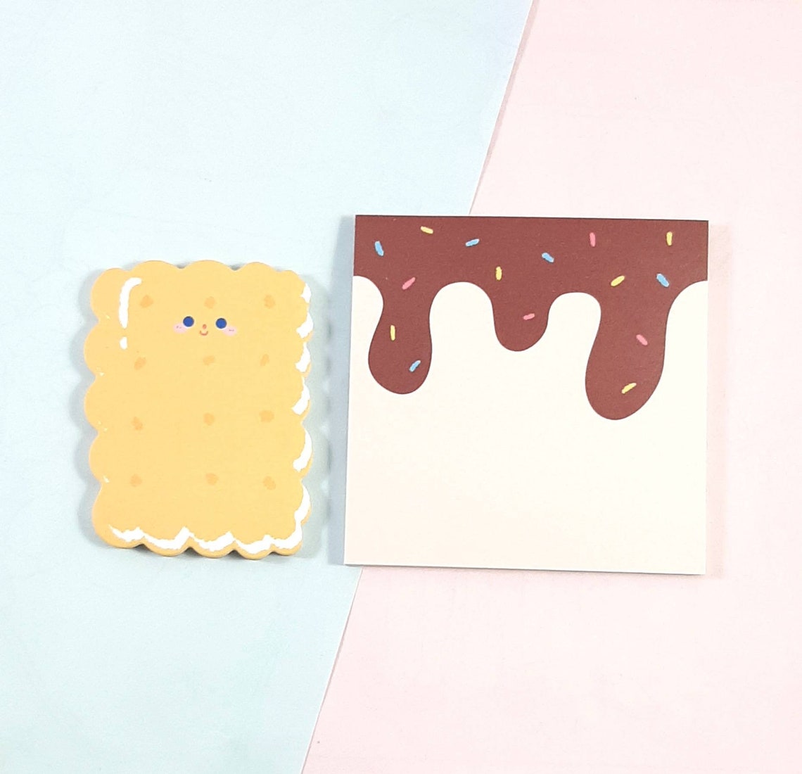 Cute Sticky Notes Set Kawaii Sticky Notes Cute Food Sticky | Etsy