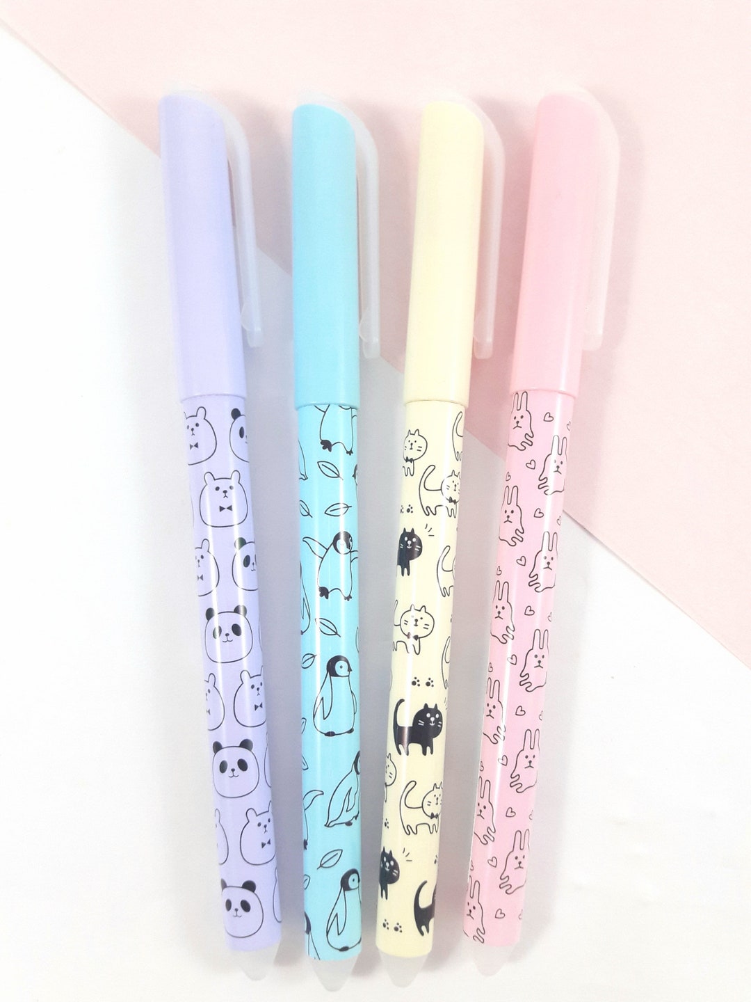 Kawaii Pen, Kawaii Animal Erasable Gel Pen, Cute Animal Pen, Cute ...