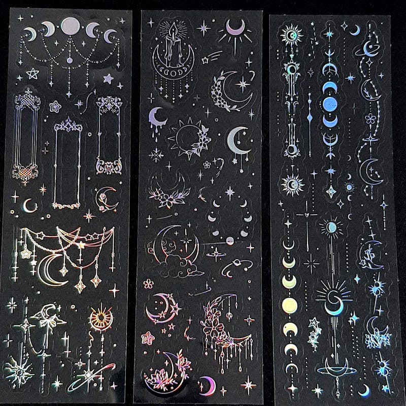 Moon Stickers - Etsy UK