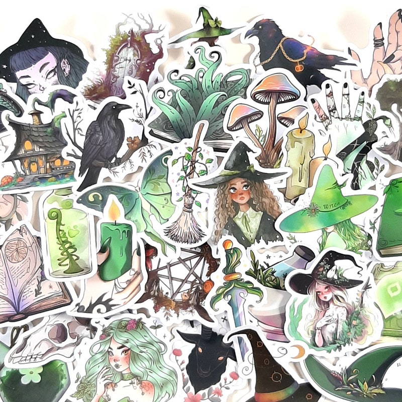 Witch Stickers - Etsy