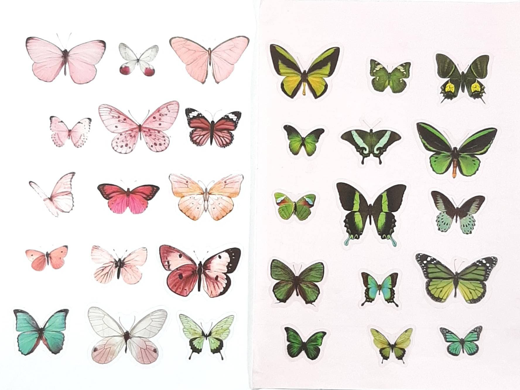 Butterfly Stickers Planner Journal Scrapbooking Stickers | Etsy